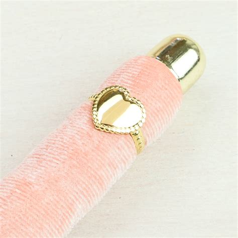 Hart Ring Goud Label Kaat