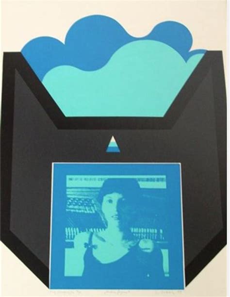 Lojze Logar Modra Figura Grafika