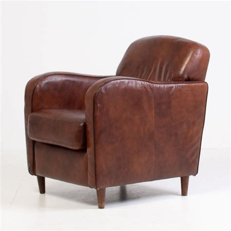Mid Century Brown Leather Armchair Vintage Matters