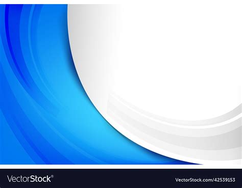 Abstract Background Blue And White Overlap Layer Vector Image