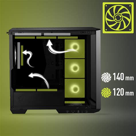 Msi Mag Pano M R Pz Micro Atx Gaming Case Panoramic Display Techubme