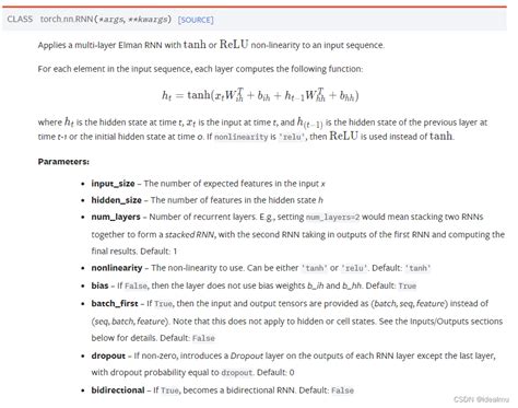Rnn及lstm、gru详解，附pytorch代码解释，超详细讲解 Csdn博客