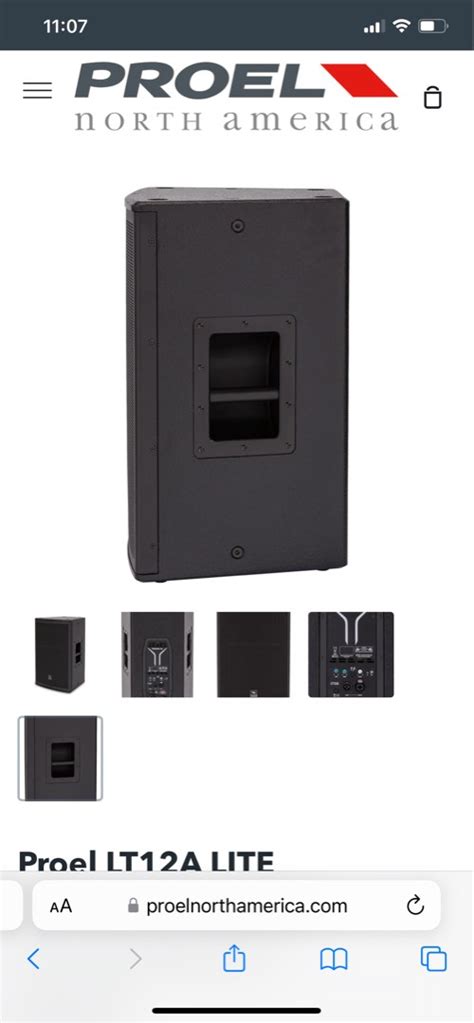 Proel Lt12a One Pair Active Speaker Audio Soundbars Speakers And Amplifiers On Carousell