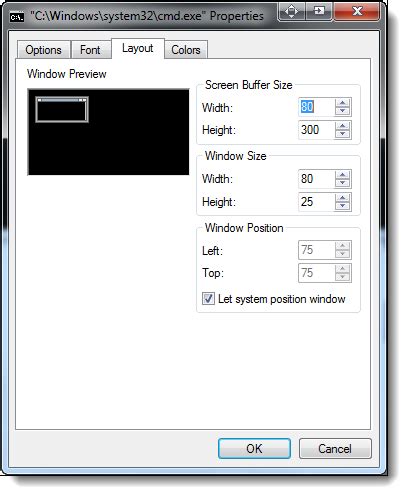 Windows Change Command Prompt Width From The Command Line Super User