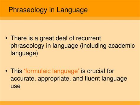 Ppt Formulaic Language In Academic Study Powerpoint Presentation