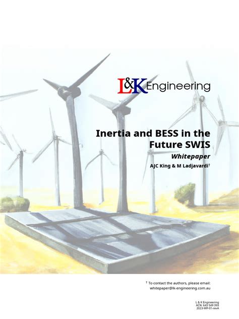 Lkeng Inertia In The Swis Pdf Electrical Grid Electric Generator