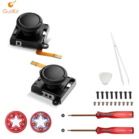 Gulikit Hall Sensing Joystick For Joycon Replacement No Drifting Electromagnetic Stick For