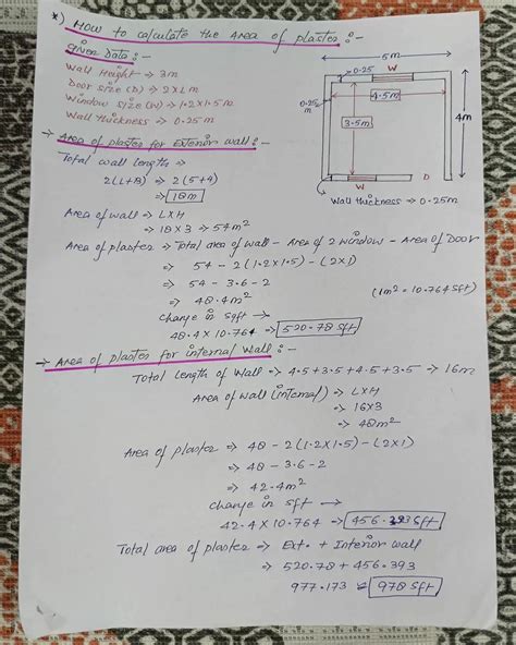 How To Calculate The Area Of Plastering Engineering Clarified