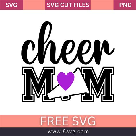 Cheerleader Mom Svg Free Cut File For Cricut 8svg