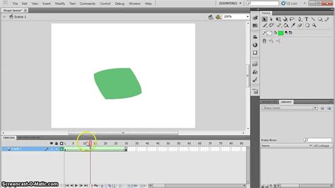 Tutorial 5 Flash Shape Tween Youtube