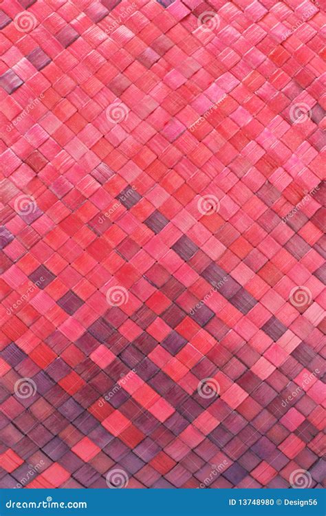 Estera Tejida Roja De Las Hojas De Palma Foto De Archivo Imagen De Estera Tejido 13748980
