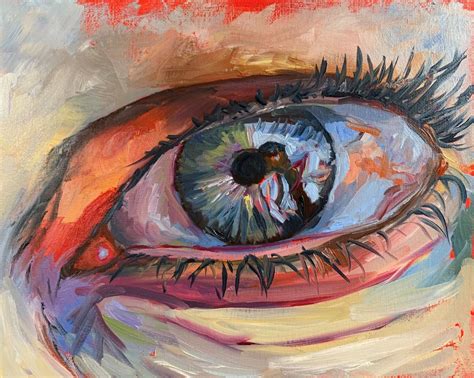 Watching Eye Painting By Vita Schagen Artmajeur Oil Painting