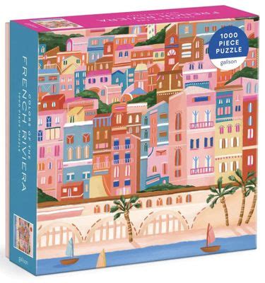 Galison 1000 Piece Jigsaw Puzzle Colours Of The French Riviera Jigsaw