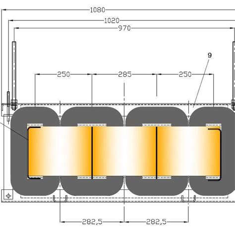 Top View Of The Transformer Throat All Distances Are In Mm