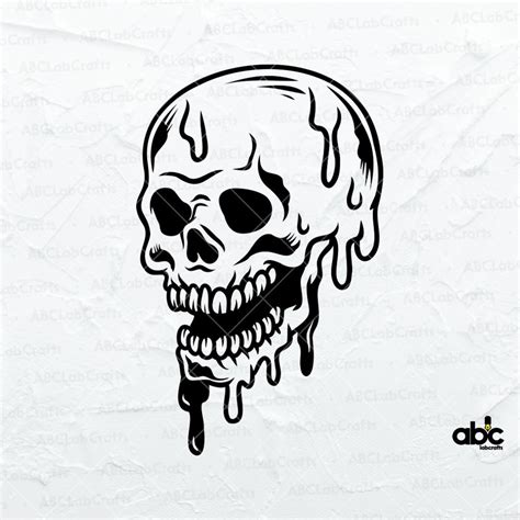 Melting Skull Drawings