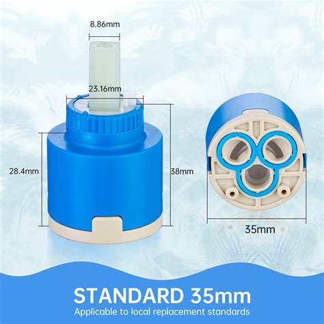 Replacement Faucet Cartridge35mm For Arofa Hot And Cold Kitchen Faucet Ceramic Faucet Valve With