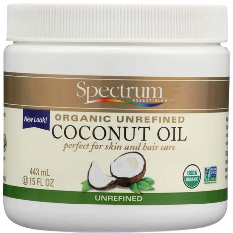 Spectrum Essentials Organic Coconut Oil Unrefined 15 Oz 4 Pack By