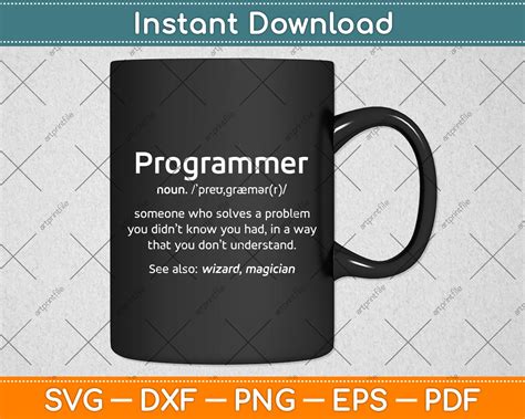 Programmer Meaning Definition Computer Science And Coding Svg Cut File Artprintfile