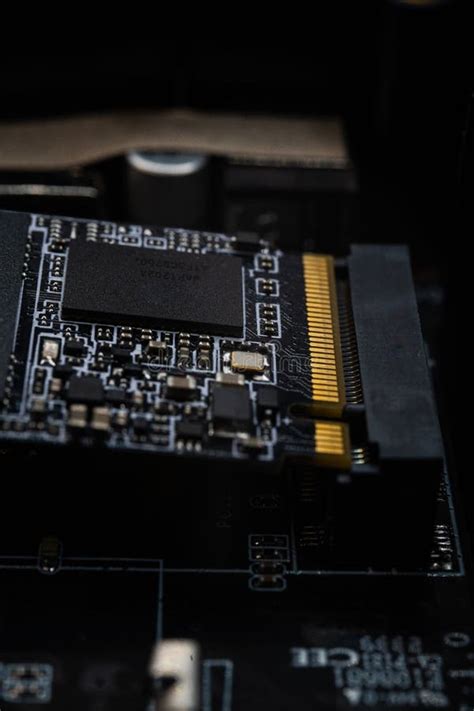 The Msata Nvme M Connector For Connecting Fast Modern Ssd Stock Image Image Of Flash