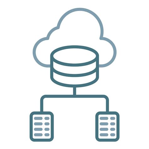 Premium Vector Data Infrastructure Flat Illustration
