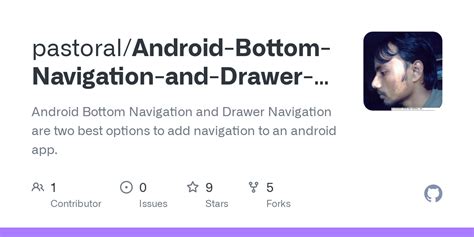 github pastoral android bottom navigation and drawer navigation