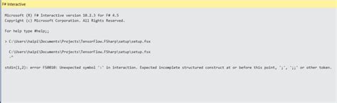 Can T Compile And Run Issue 23 Fsprojects Fsharp Ai Tools GitHub