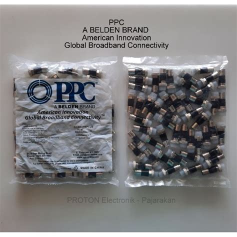 Jual F Compression Connector Coaxial Rg6 O Ppc Belden Ex6xlwsplus Original Ant Lnb Receiver