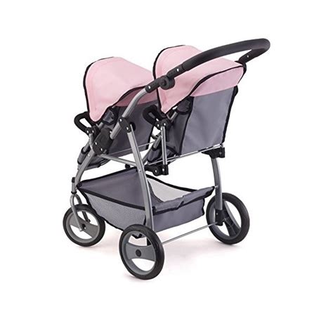Bayer Design 2650800 Poussette Landau Jumeaux Pour Poupée Gri