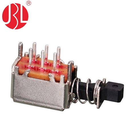 Ps 22e05 Push Button Switch Dpdt Through Hole Right Angle