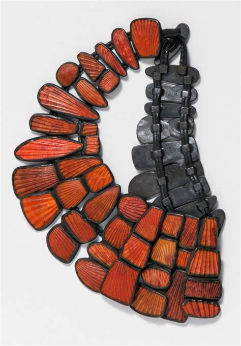 Monies Orange Shell And Oxidized Copper Necklace Santa Fe Dry Goods