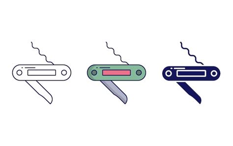 Premium Vector Pocket Knife Vector Icon