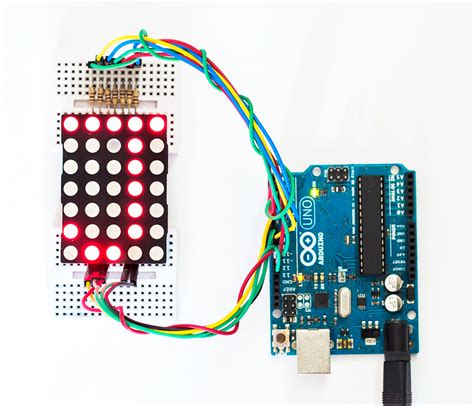 Interfacing Dot Matrix Array With Arduino Rhydolabz Wiki
