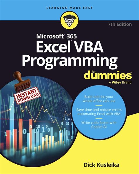 microsoft 365 excel vba programming for dummies 7th edition etsy