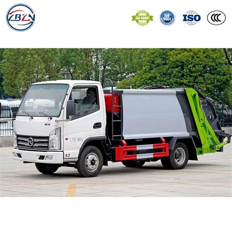 4 5 Cubic Meter Small Garbage Compactor Vehicle Sanitation Compact Trucks Compressed Rubbish