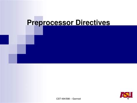 Ppt Preprocessor Directives Powerpoint Presentation Free Download