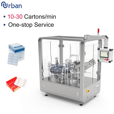 Automatic Cosmetic Perfume Vials Mask Soap Carton Box Packaging Machine Vertical Rotary Packing