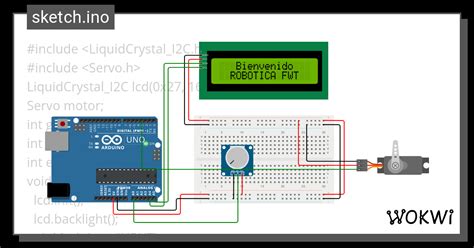 Lcd I2c Servo 2 Wokwi Esp32 Stm32 Arduino Simulator