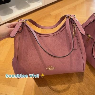 Nwt Coach Erin Shoulder Bag Refined Pebble Leather Caq86 Im Peony Ebay