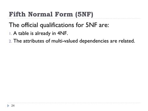 Database Normalization 1nf 2nf 3nf Bcnf 4nf 5nf