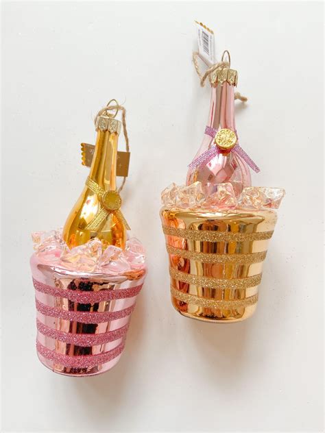 Champagne Bucket Ornament Beautiful Christmas Decorations Whimsical
