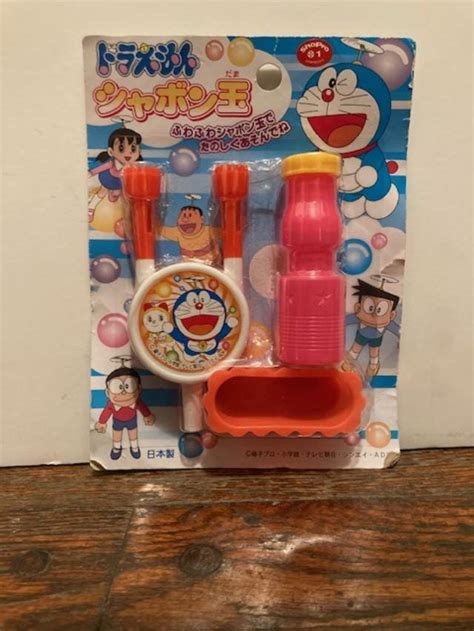 Doraemon Vintage 90s Soap Bubble Set Japanese Anime Manga Magic Robot