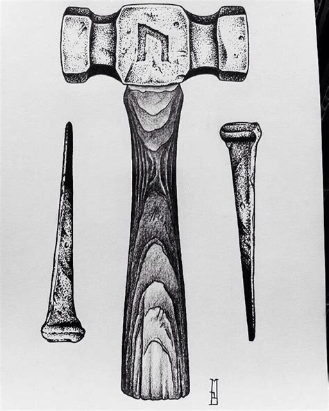 Hammer Nail Drawing