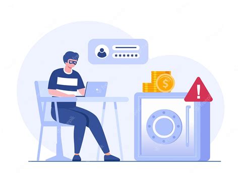 Premium Vector Database Security Phishing Hacker Attack Concept