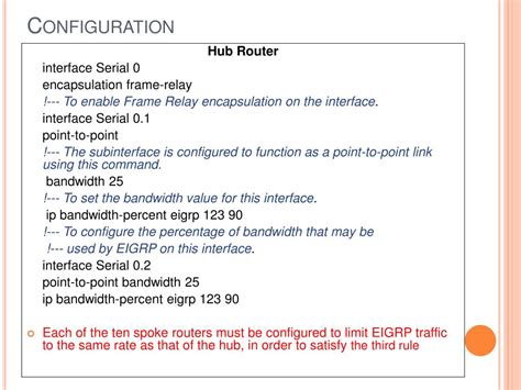 PPT Lab A EIGRP Frame Relay Hub And Spoke Router Used As Frame Switch PowerPoint
