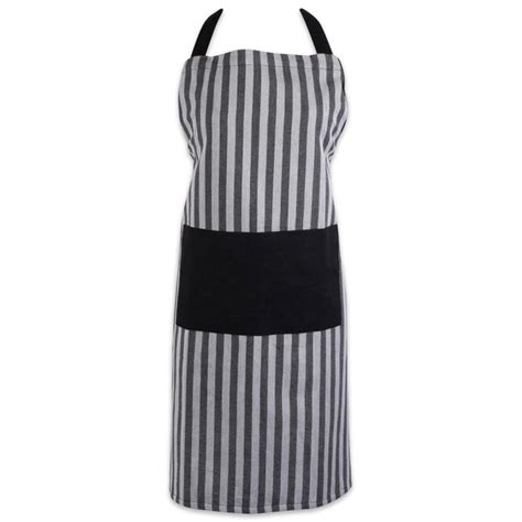 Dii Black And White Cotton Grilling Apron At