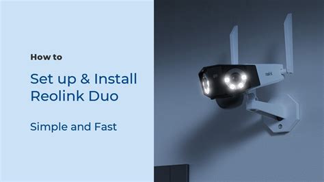 How To Set Up Install The Reolink Duo YouTube