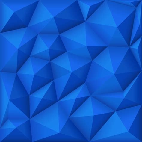 Abstract Blue Triangle Polygon Pattern Luxury Vector Image