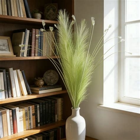 Aodebiao Pampas Grass Decor Faux Pampas Grass 24 Inch Short