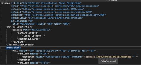 Wpf Mvvm Cant Find Locator For Datacontext Rdotnet