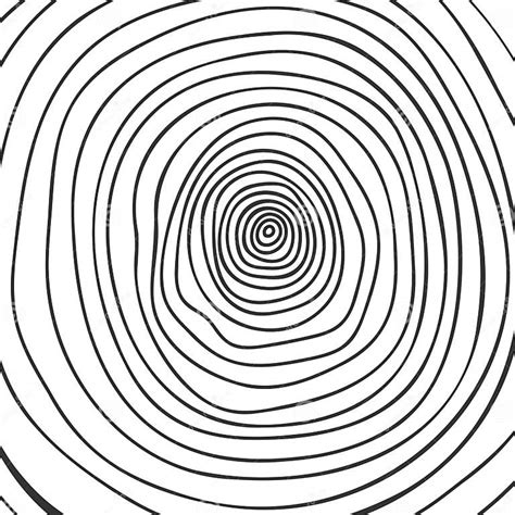 Trunk Cross Section Texture Topographic Design Tree Rings In Doodle